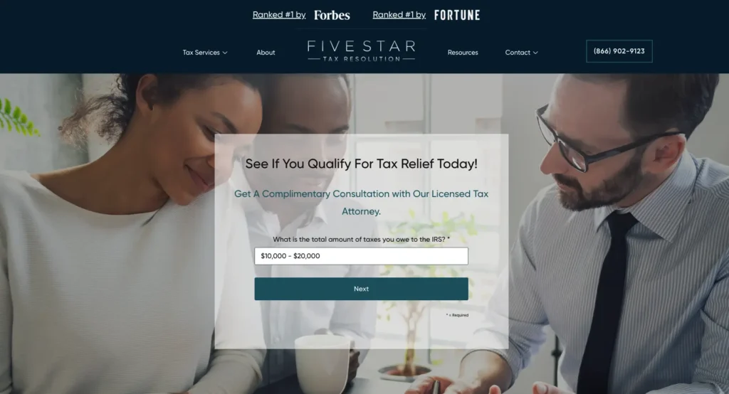 Top 5 Penalty Abatement Companies - US Tax relief